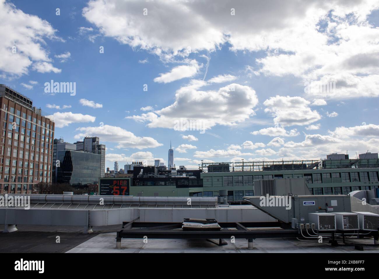 A sprawling urban skyline with numerous buildings in New York, United ...