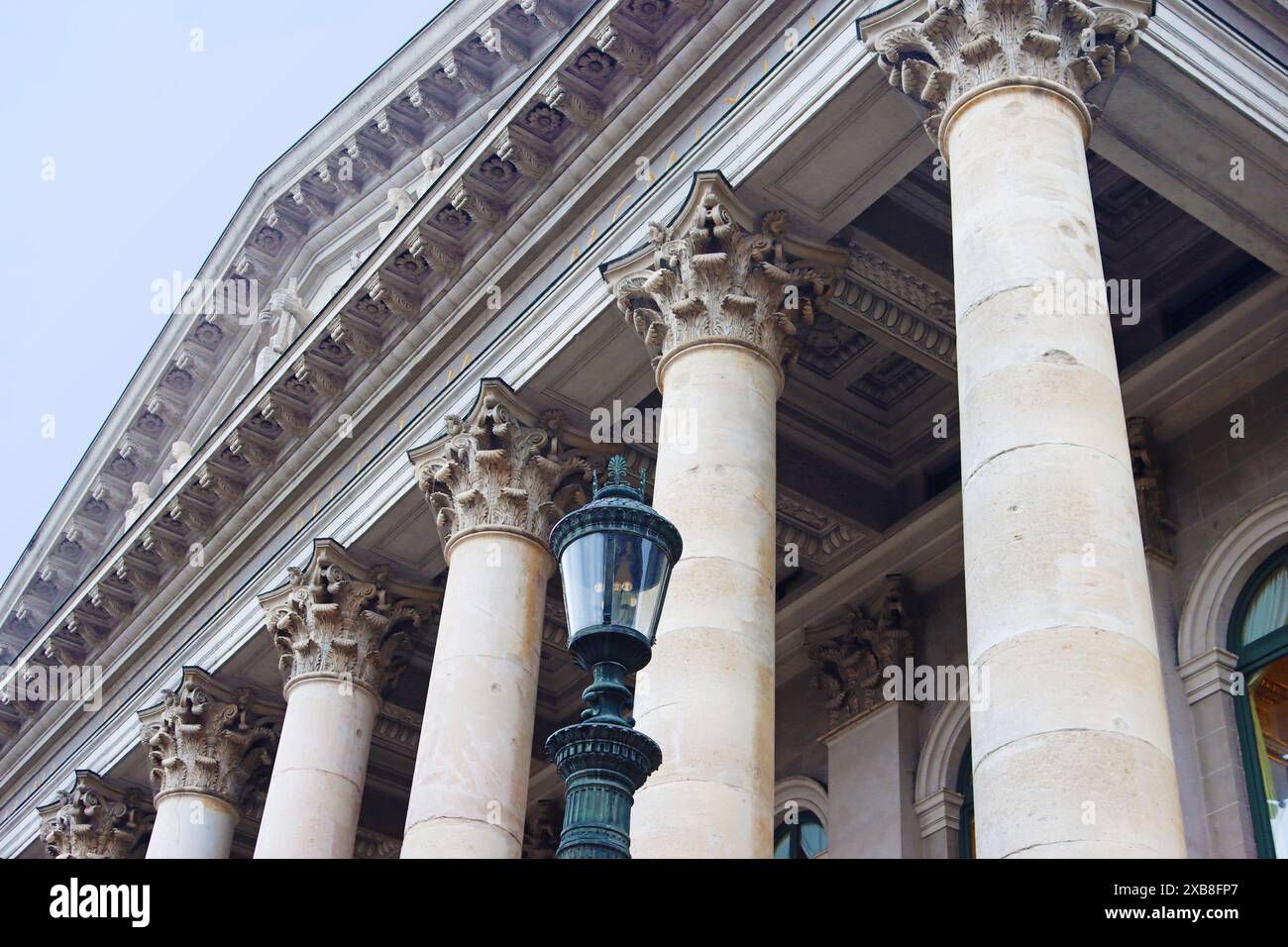 Top view of columns of Bavarian State Opera, Munich, Germany Stock ...