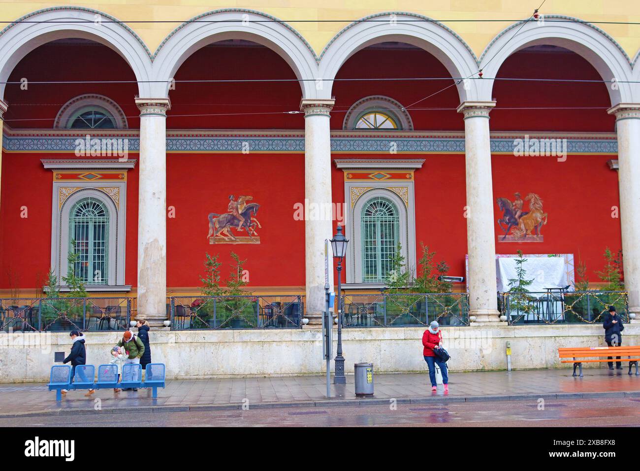 Munich, Germany - December 20, 2023: The Thorring-Jettenbach Palace on ...