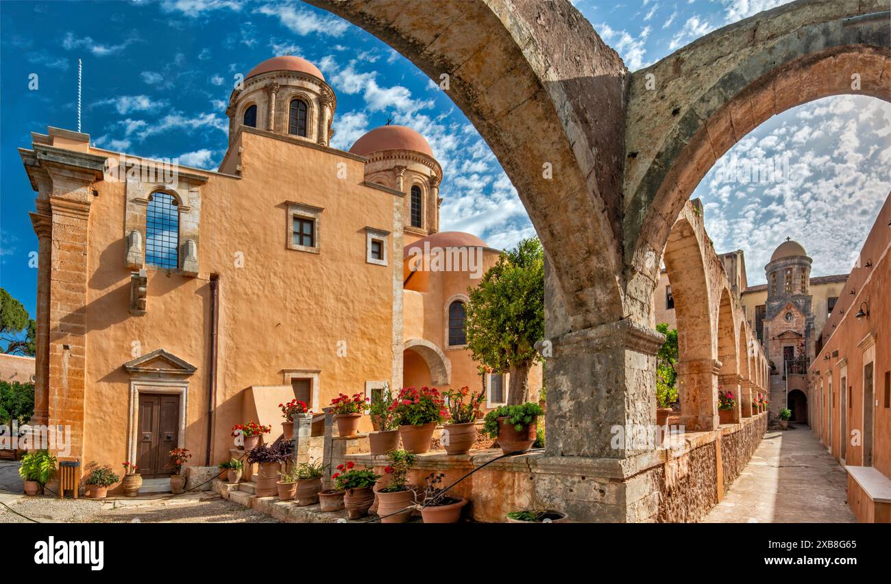 Agia Triada Monastery (Holy Trinity), 17th century, Akrotiri Peninsula ...