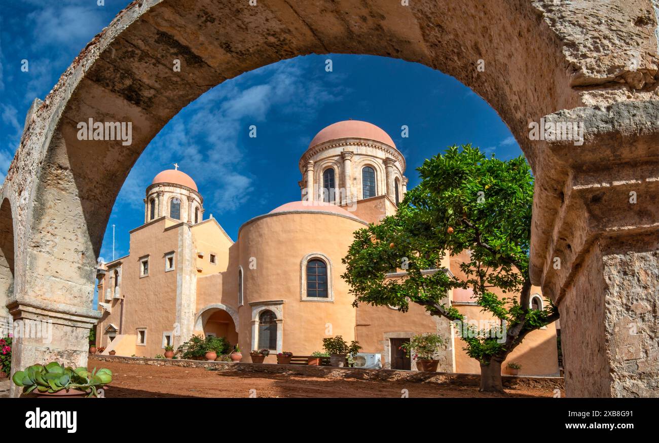 Agia Triada Monastery (Holy Trinity), 17th century, Akrotiri Peninsula ...