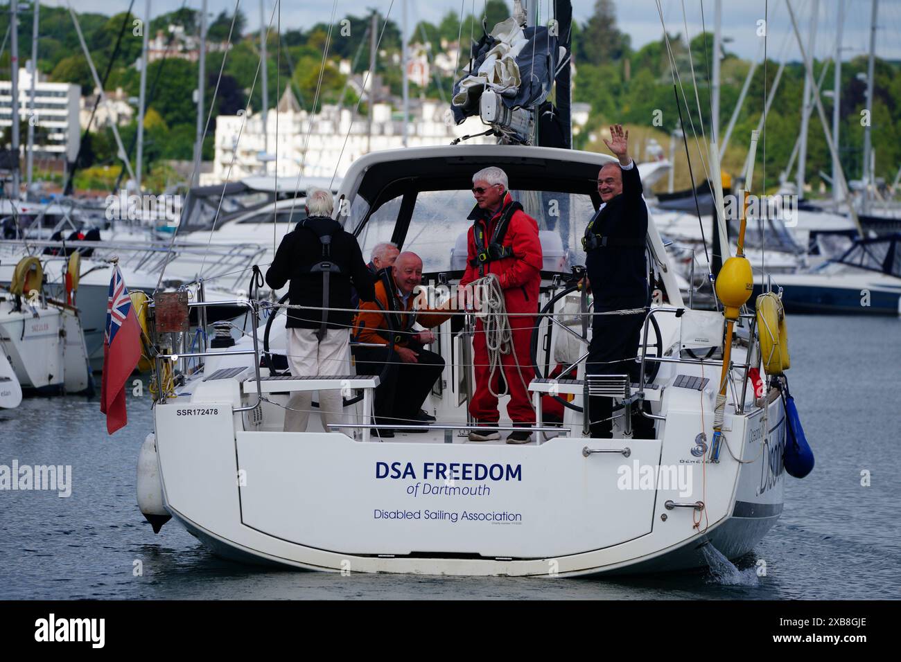 Liberal Democrats leader Sir Ed Davey (right) with parliamentary ...
