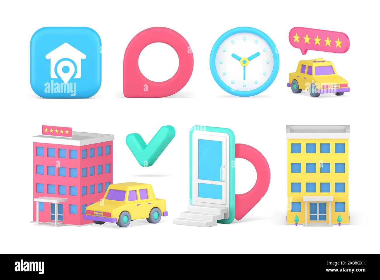 Travel location position direction tourism hotel destination map pin ...