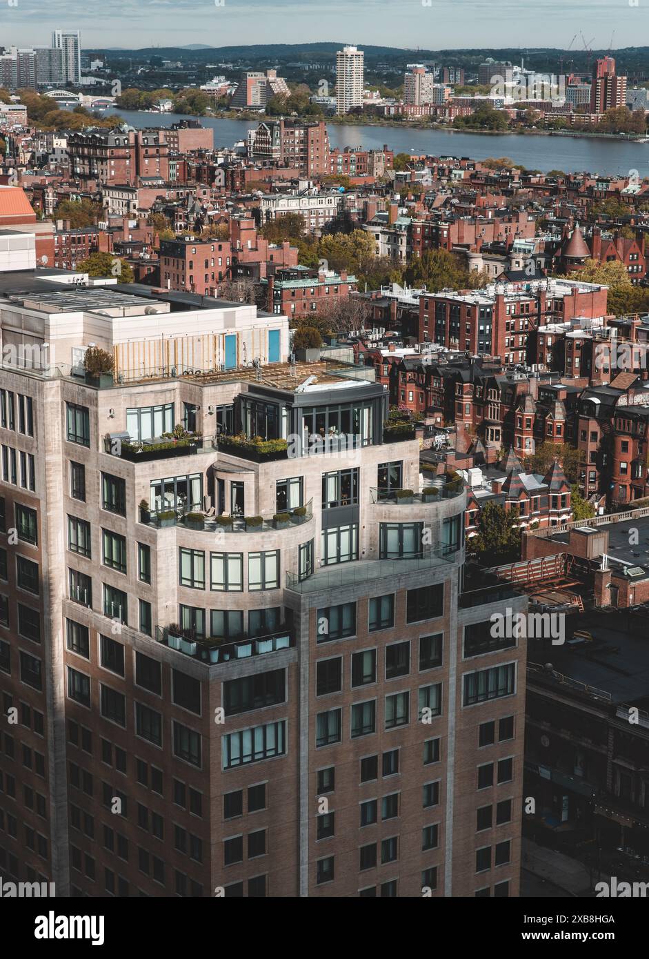 A high rise luxury building in the Back Bay neighborhood of Boston near ...