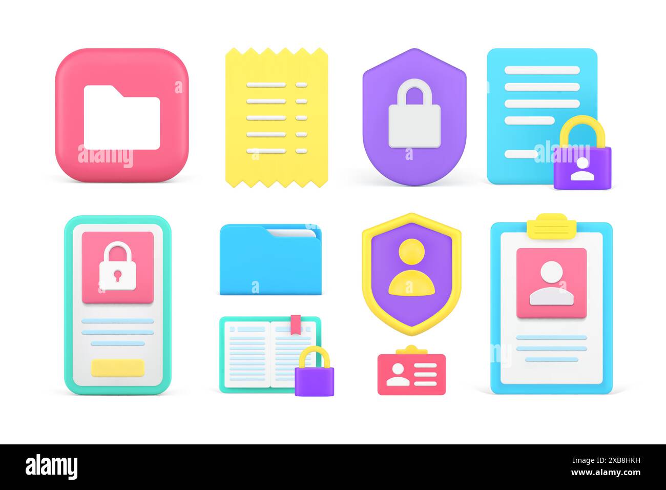 Folder protection logo Stock Vector Images - Alamy