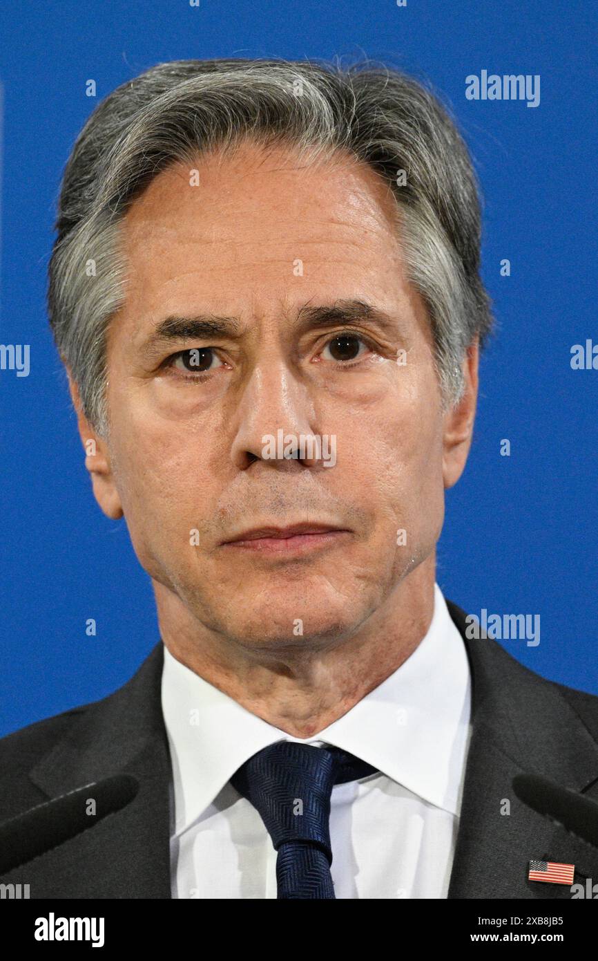 US Secretary of State Antony Blinken speaks at a press conference at ...