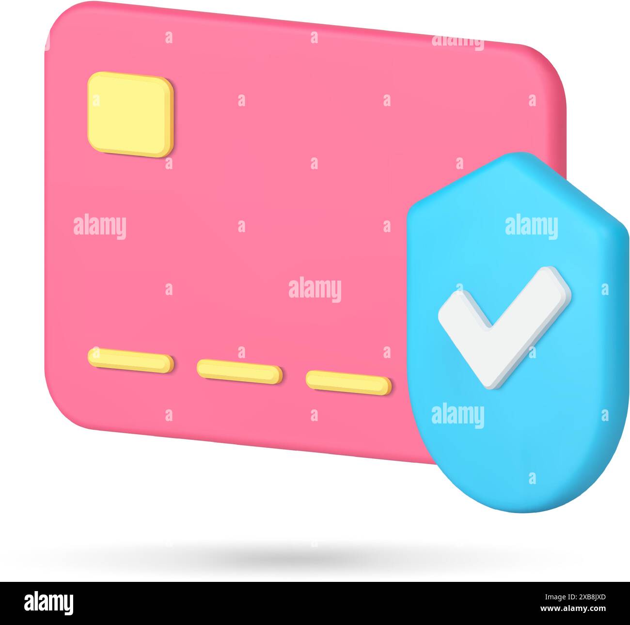 Credit debit card safety protect successful approved payment checkmark ...