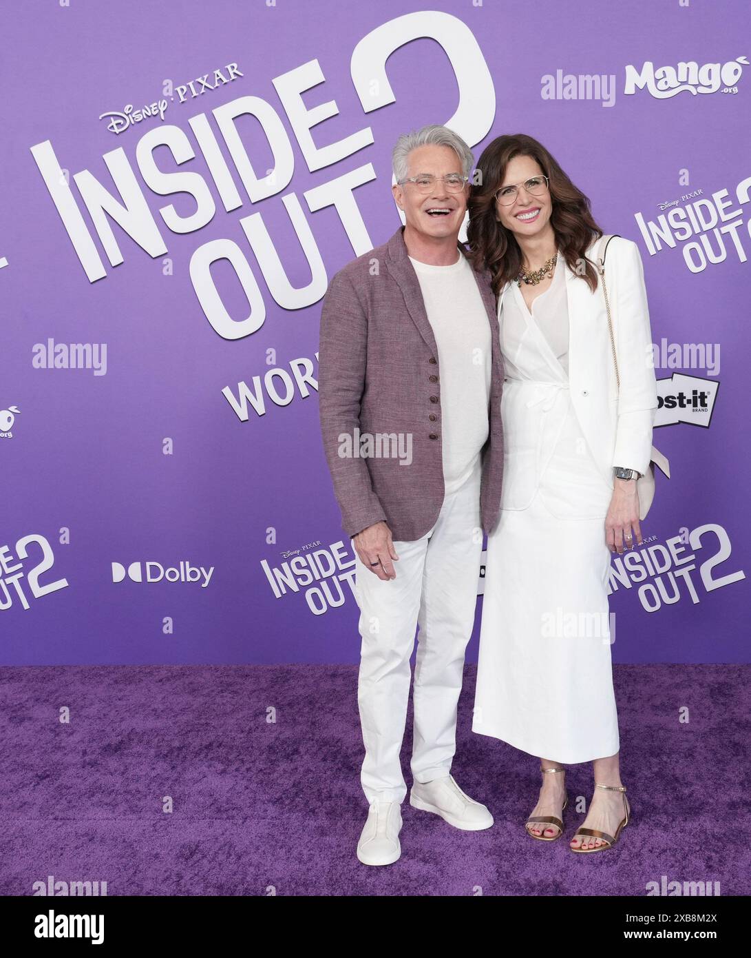 (L-R) Kyle MacLachlan and Desiree Gruber arrives at the Disney And ...