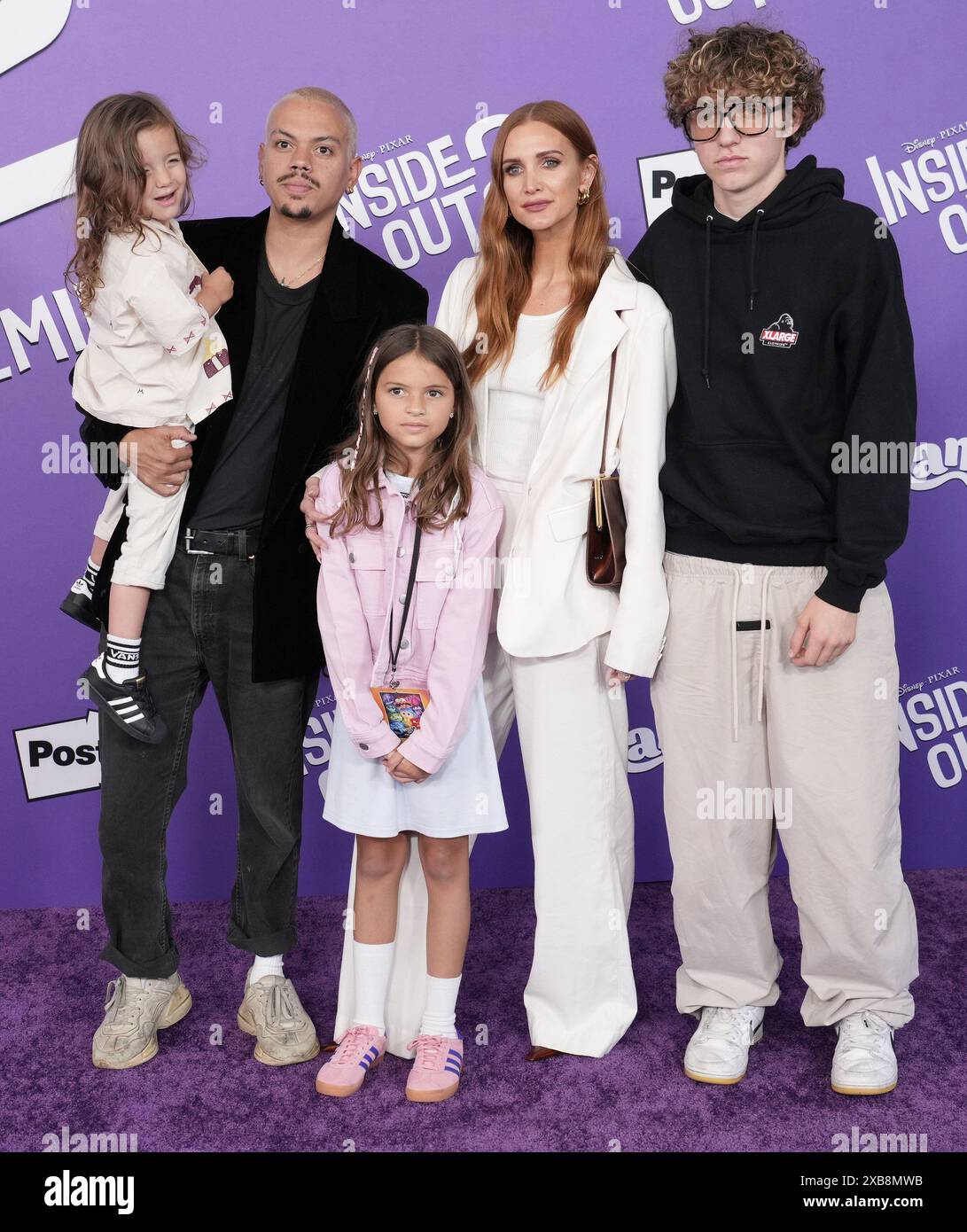 (L-R) Ziggy Blu, Evan Ross, Jagger Snow, Ashlee Simpson and Bronx ...
