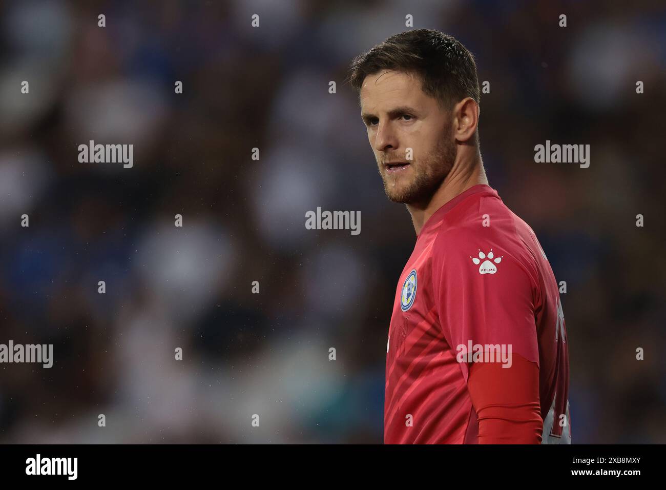 Empoli, Italy. 9th June, 2024. Kenan Piric of Bosnia and Herzegovina ...