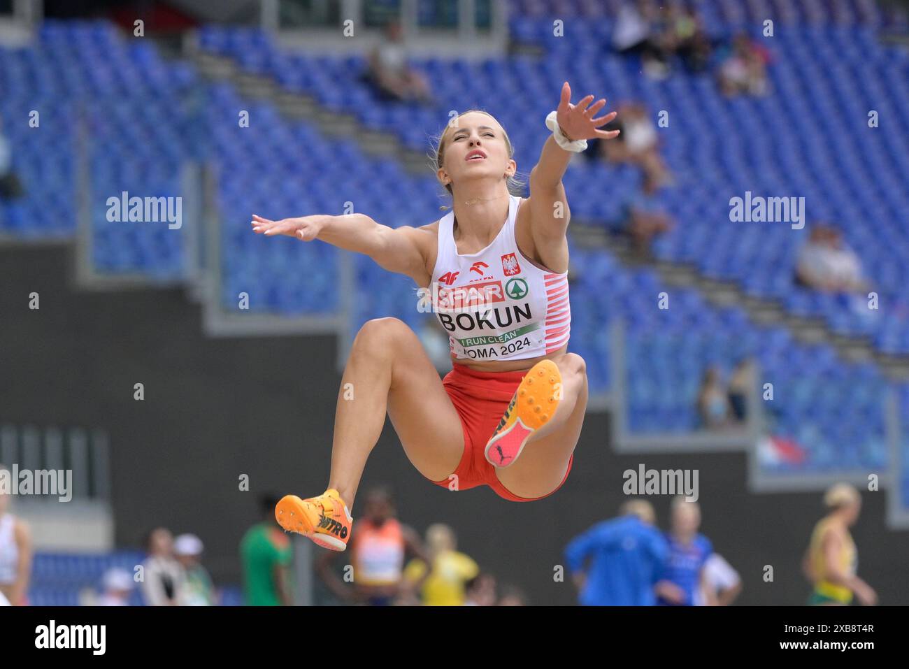 Poland’s Magdalena Bokun competes Long Jump Women during the 26th ...