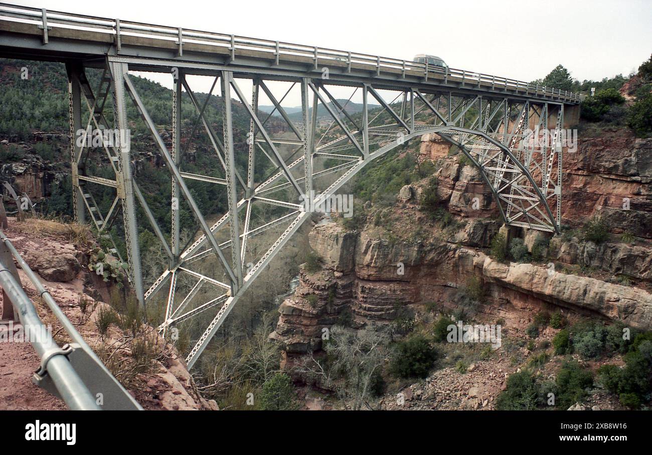 The Midgley Bridge over the Oak Creek Canyon in Arizona, U.S.A., 2003 ...