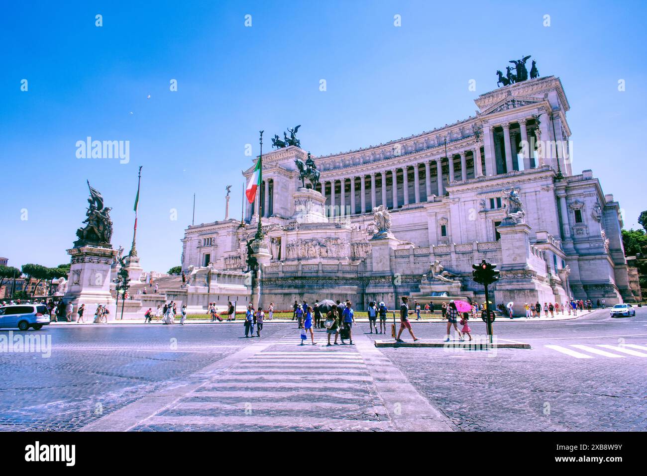 A street view capturing a building from a distance Stock Photo - Alamy