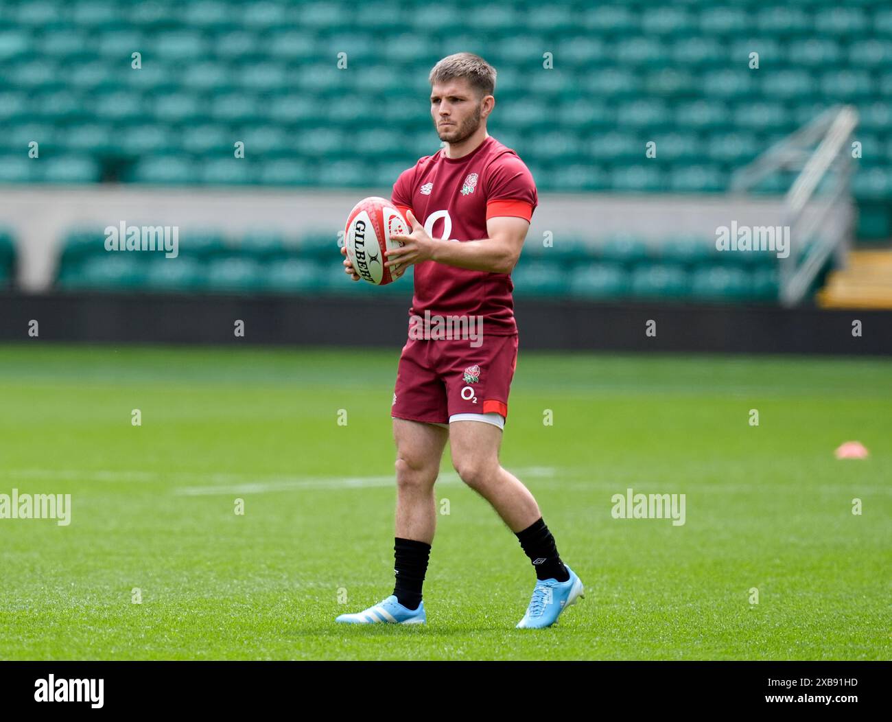 England's Harry Randall during a training session at Twickenham Stadium ...