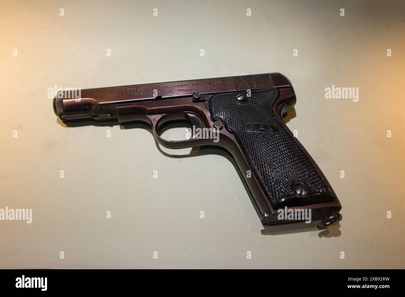 An old WWII MAB Model D 7.65 caliber pistol Stock Photo - Alamy