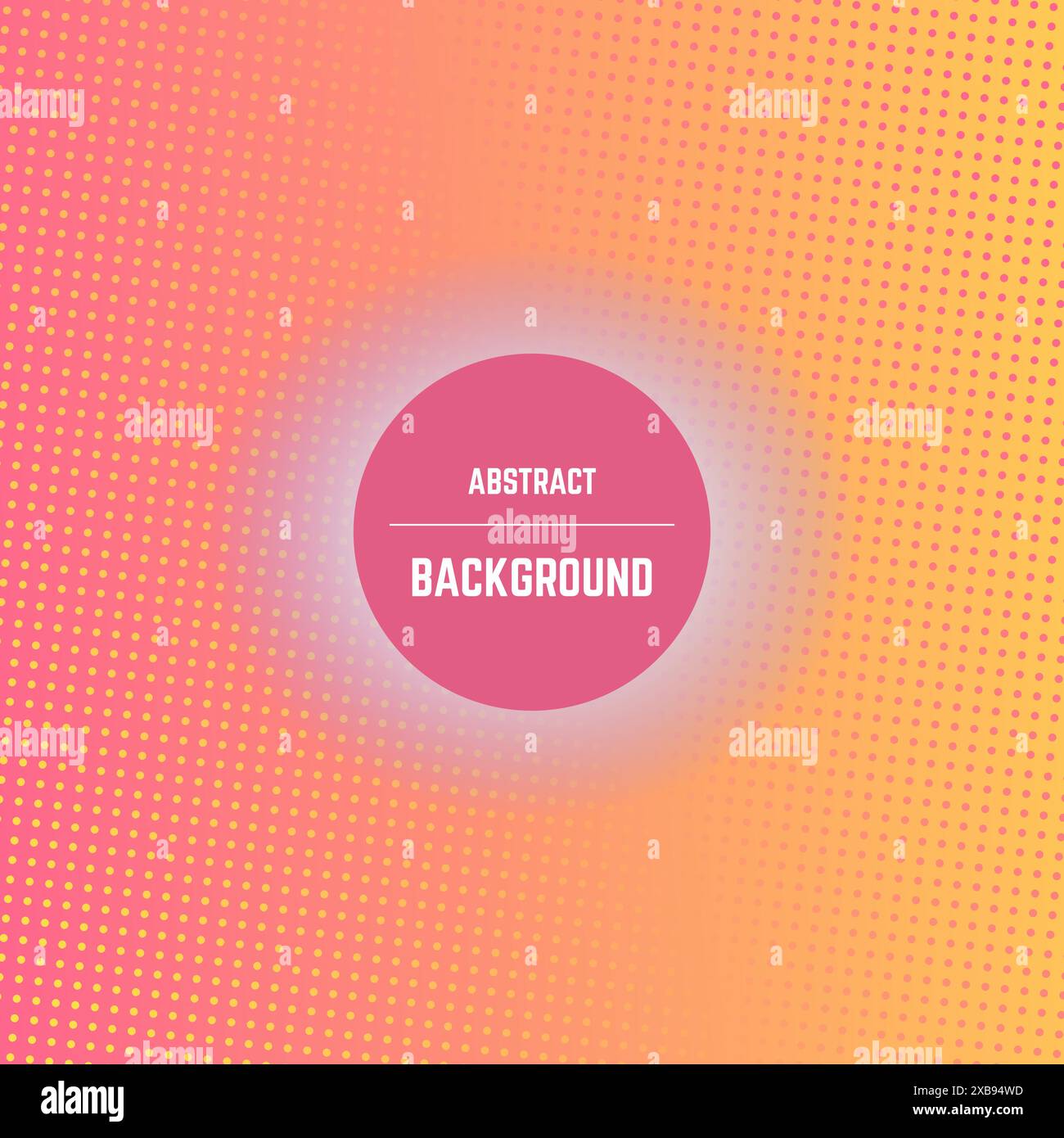 Abstract colorful background with dots, halftone effect and circle in ...