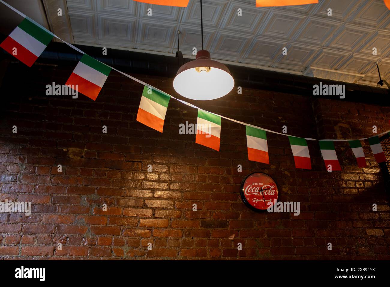 Flags hanging ceiling hi-res stock photography and images - Alamy