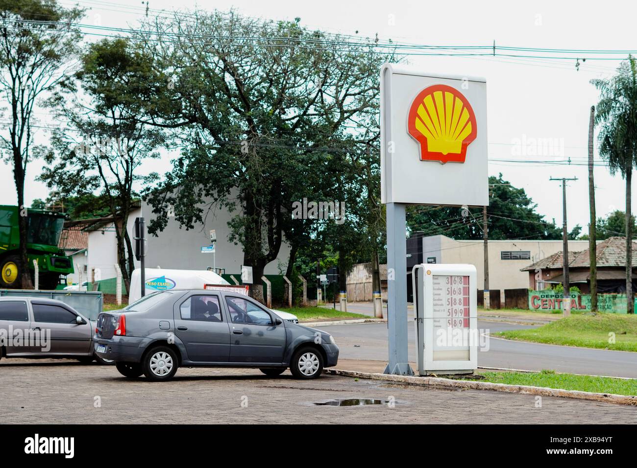 A Shell gas station. The prices of gasoline and diesel are expected to ...