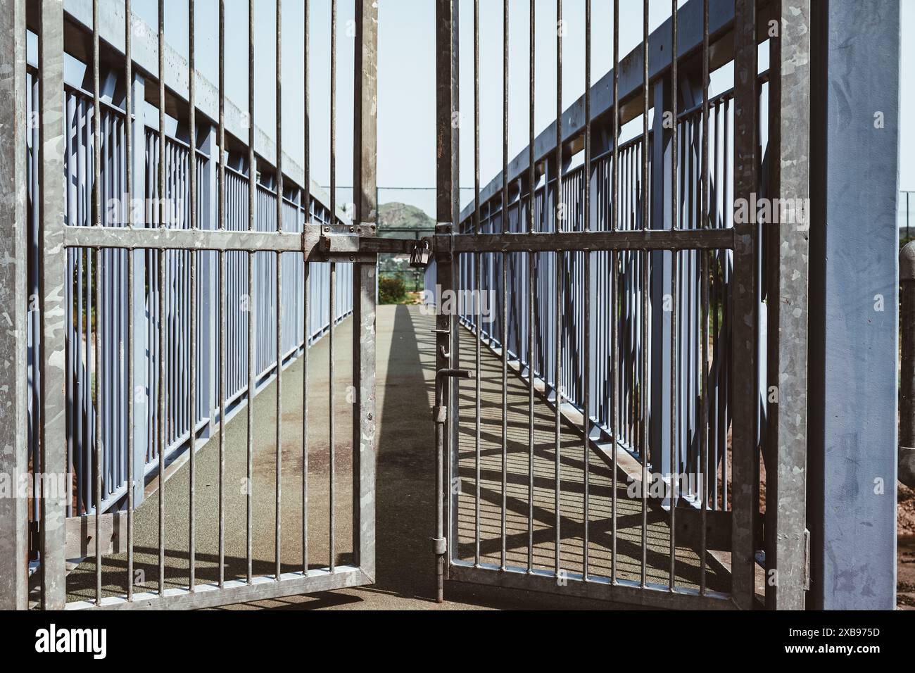 Outdoor metal gate hi-res stock photography and images - Alamy