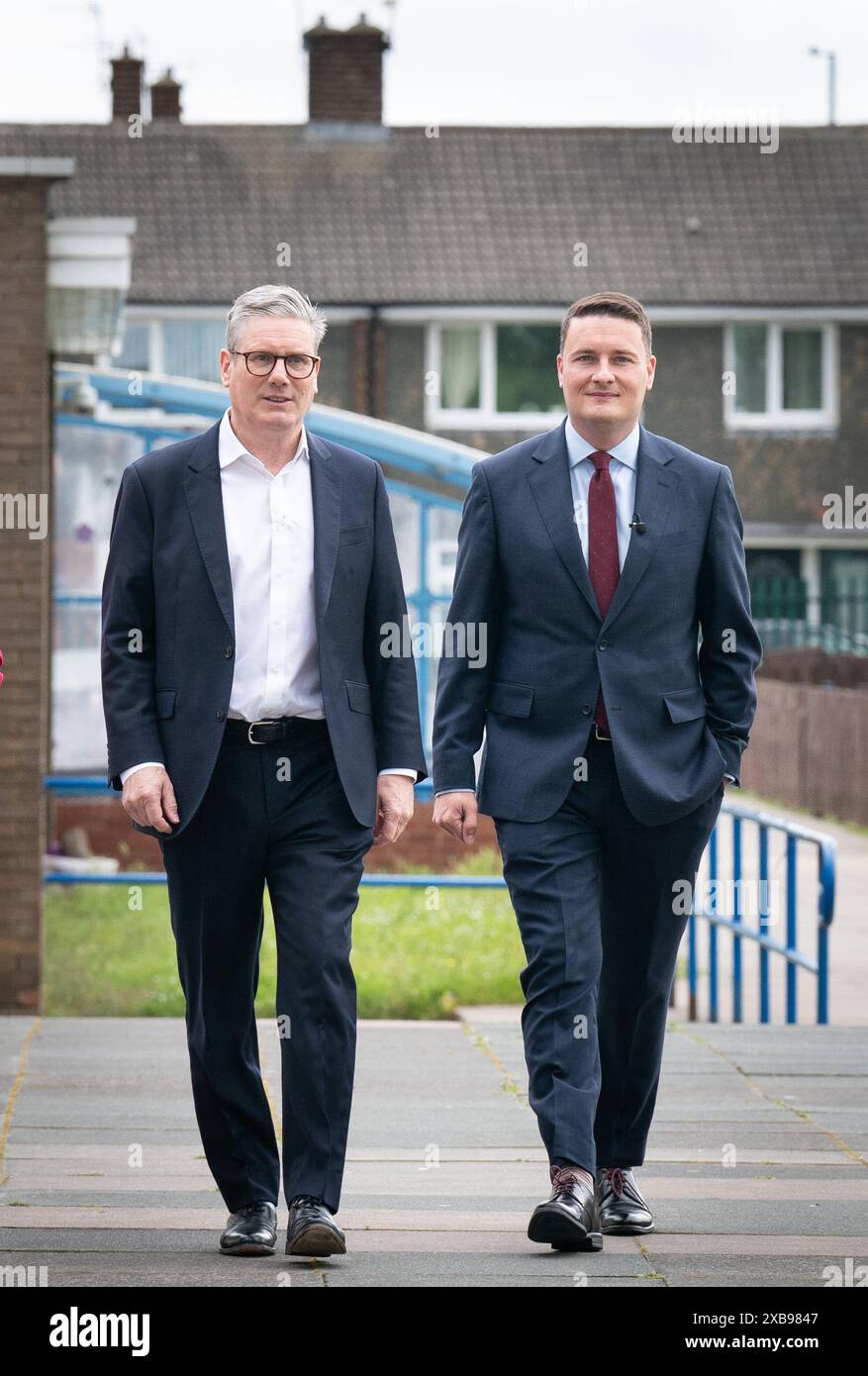 Labour Party leader Sir Keir Starmer and shadow health secretary Wes ...
