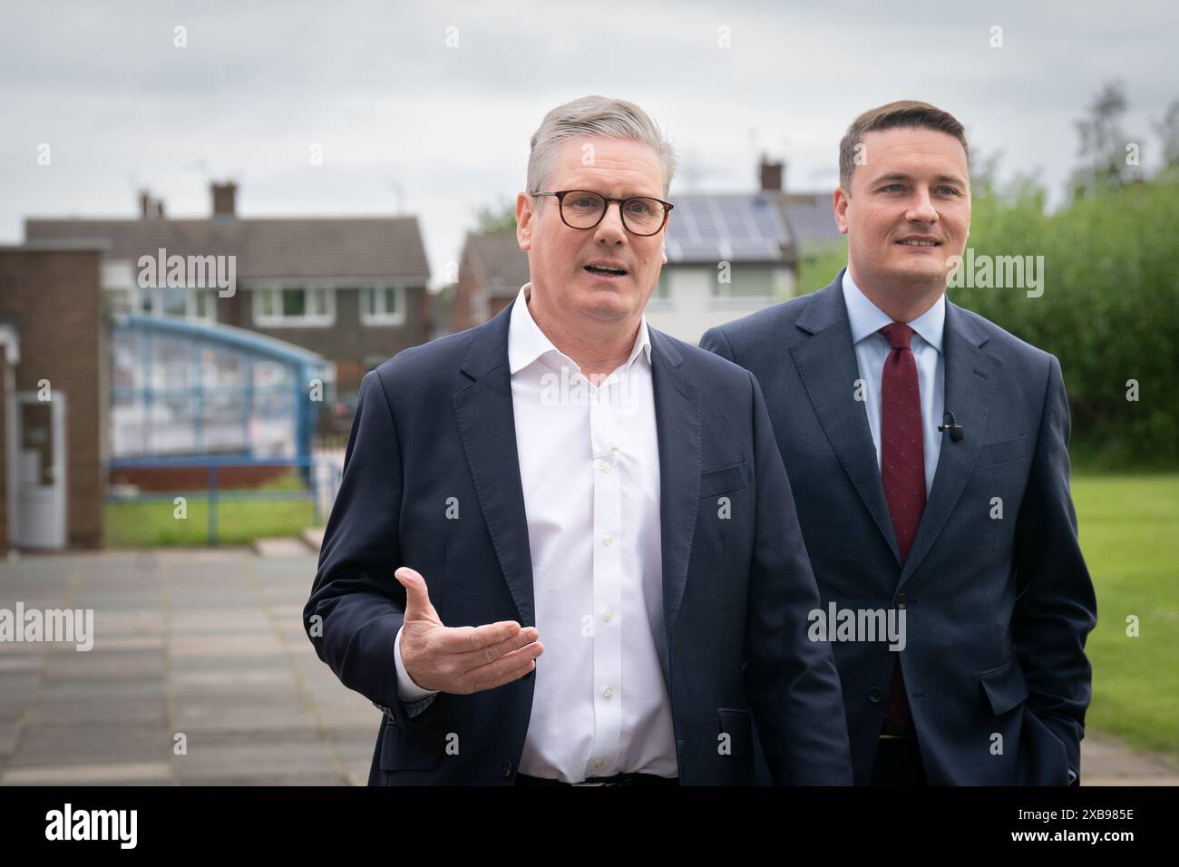 Labour Party leader Sir Keir Starmer and shadow health secretary Wes ...