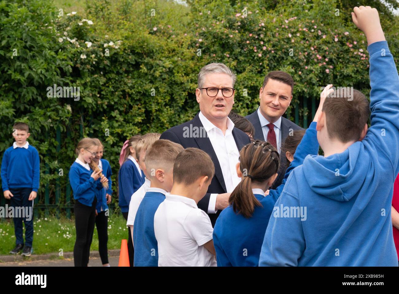 Labour Party leader Sir Keir Starmer and shadow health secretary Wes ...