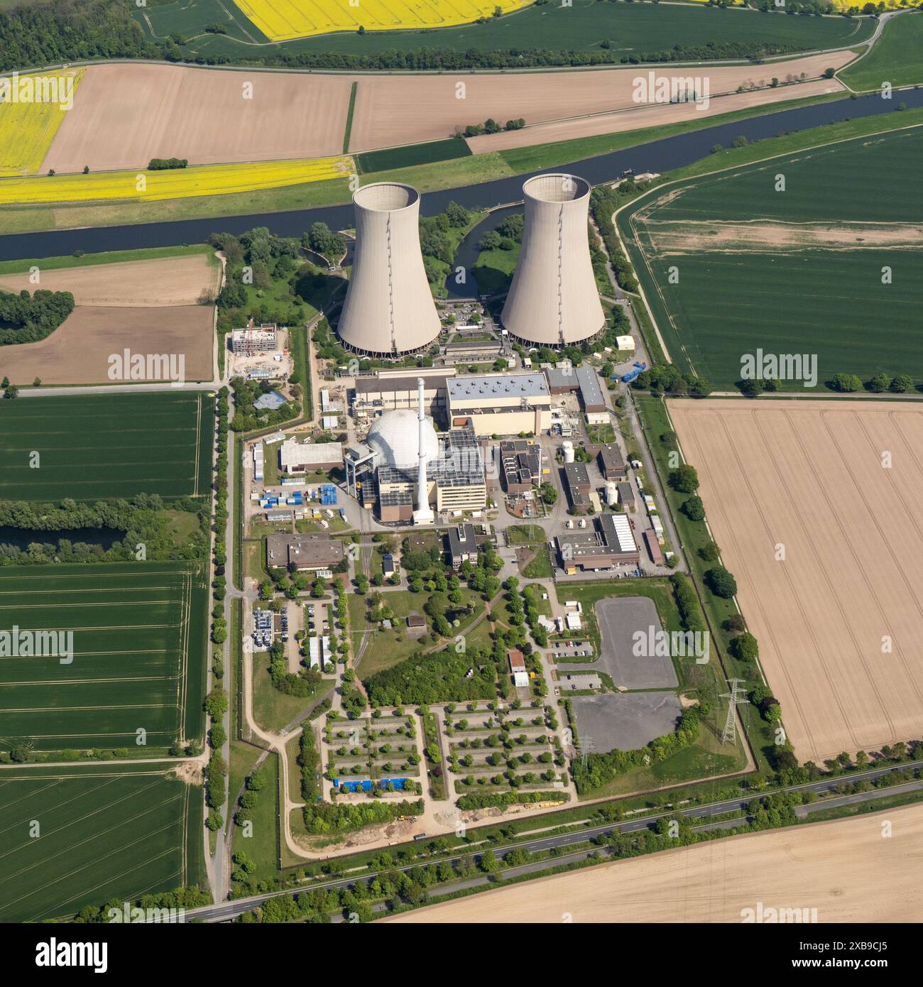 This German nuclear power plant, Kernkraftwerk Grohnde, is also being ...