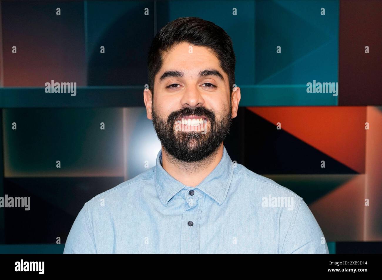 Emran Feroz in der ARD-Talkshow hart aber fair im Studio Adlershof. Berlin, 10.06.2024 *** Emran ...
