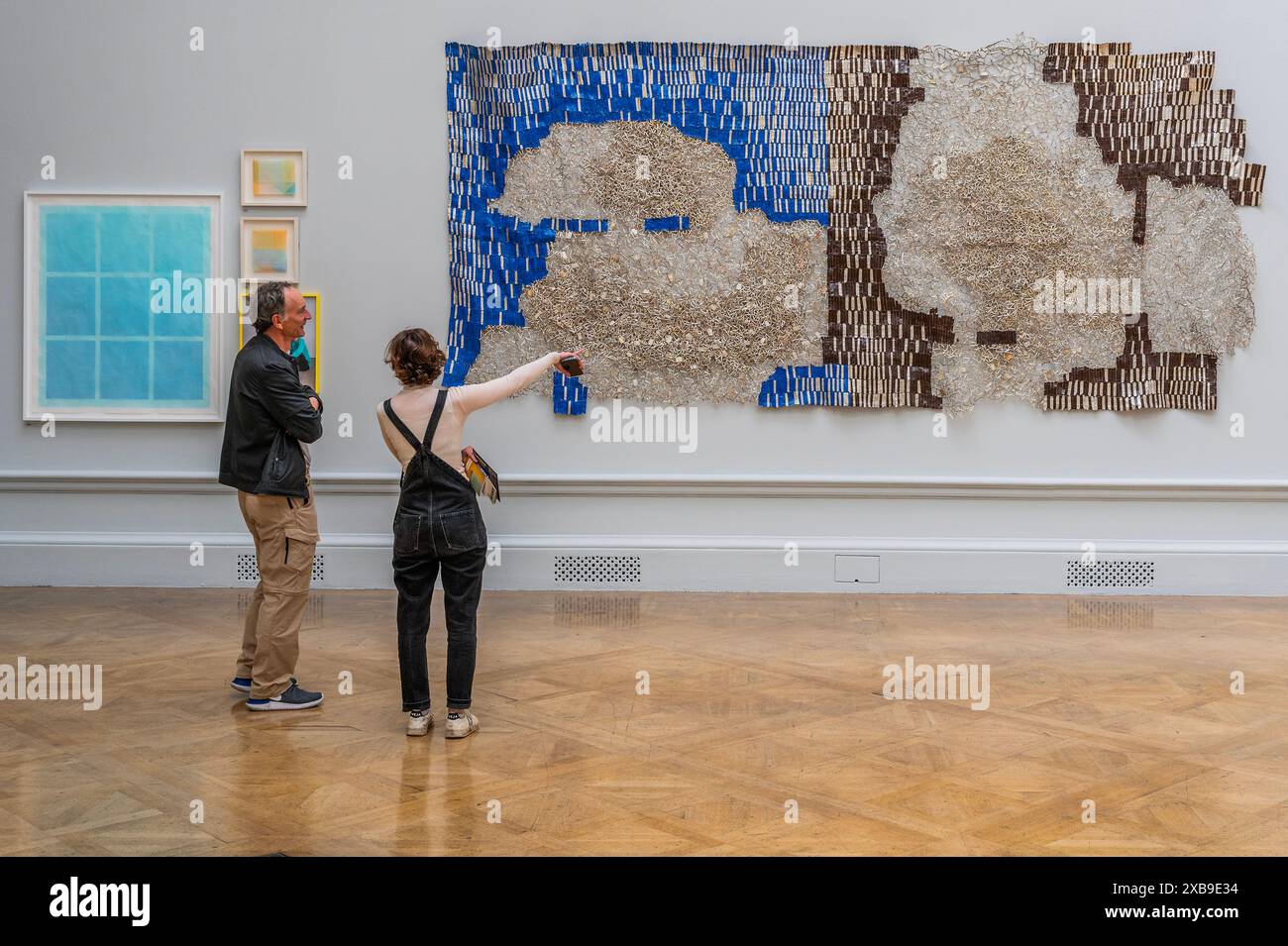 London, UK. 11th June, 2024. Works, including Continents in Gestation ...