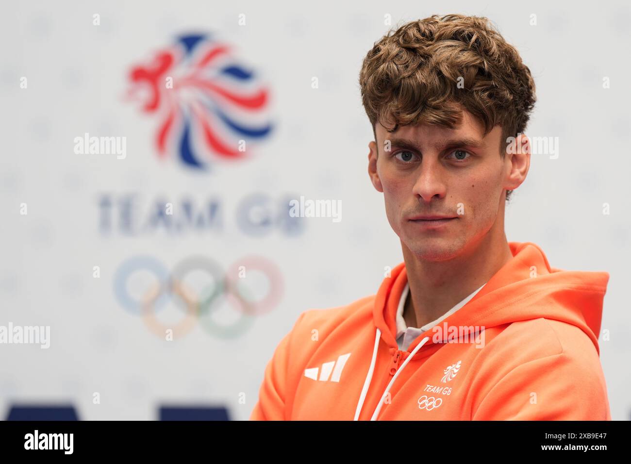 Adam Burgess during a Team GB kitting out session ahead of the 2024 ...