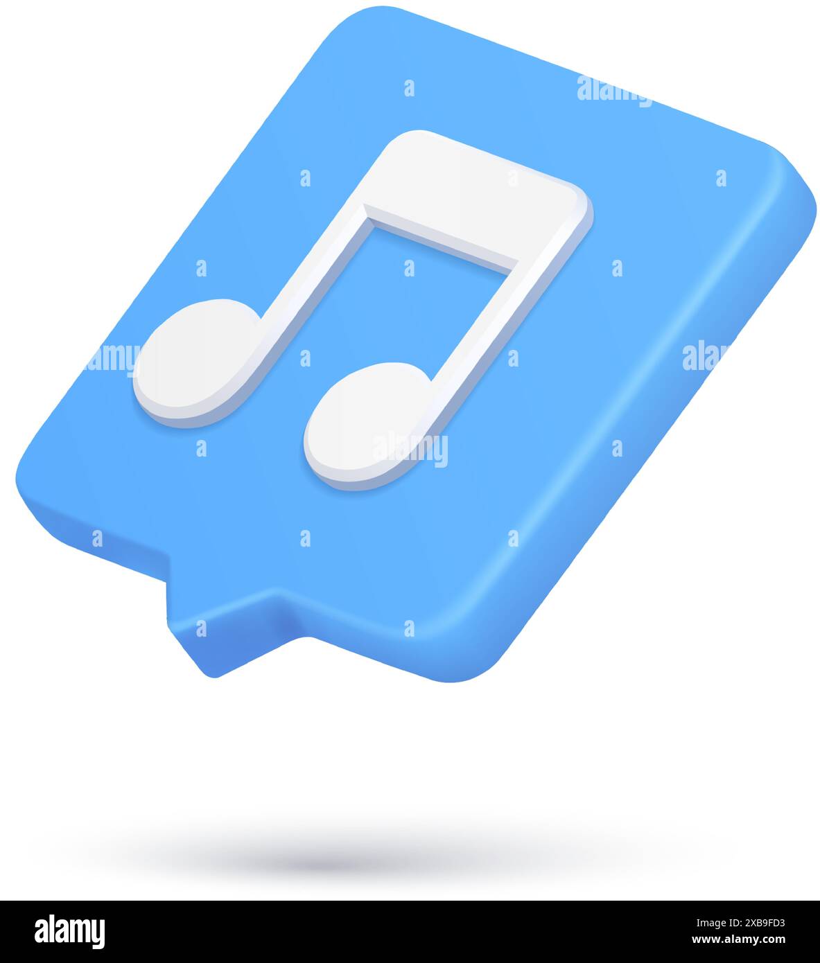 Realistic musical notes 3d icon diagonal symbol of classical or ...