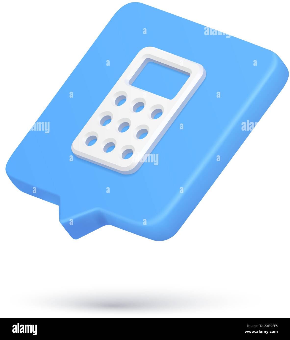 Minimalist isometric calculator 3d icon for counting finance characters ...