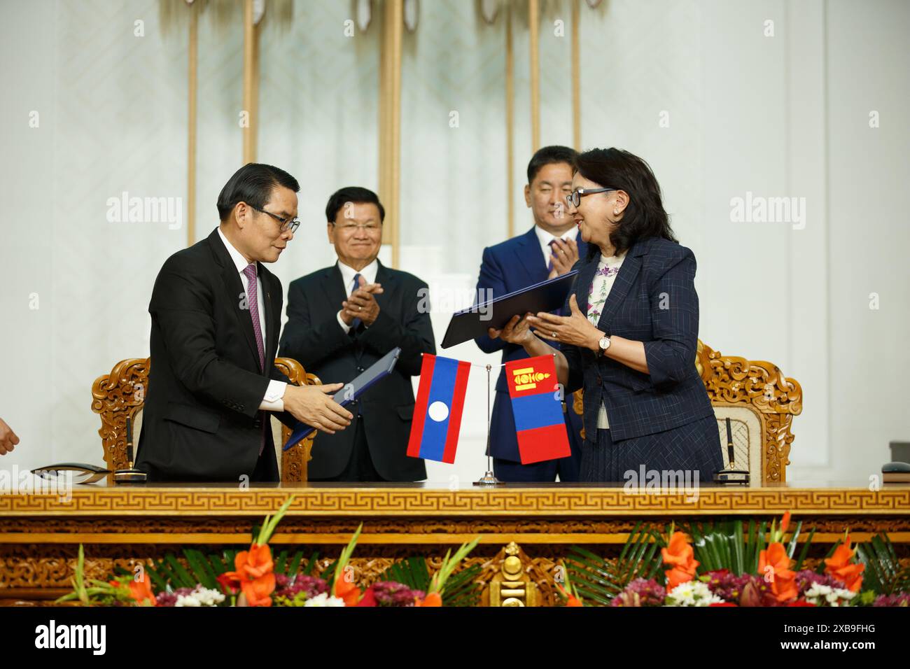 Laos president palace hi-res stock photography and images - Alamy