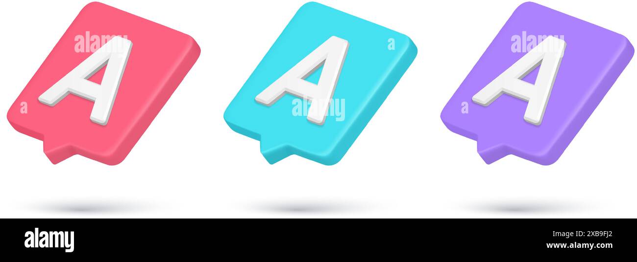 Collection multicolored quick tips A letter internet notification for ...