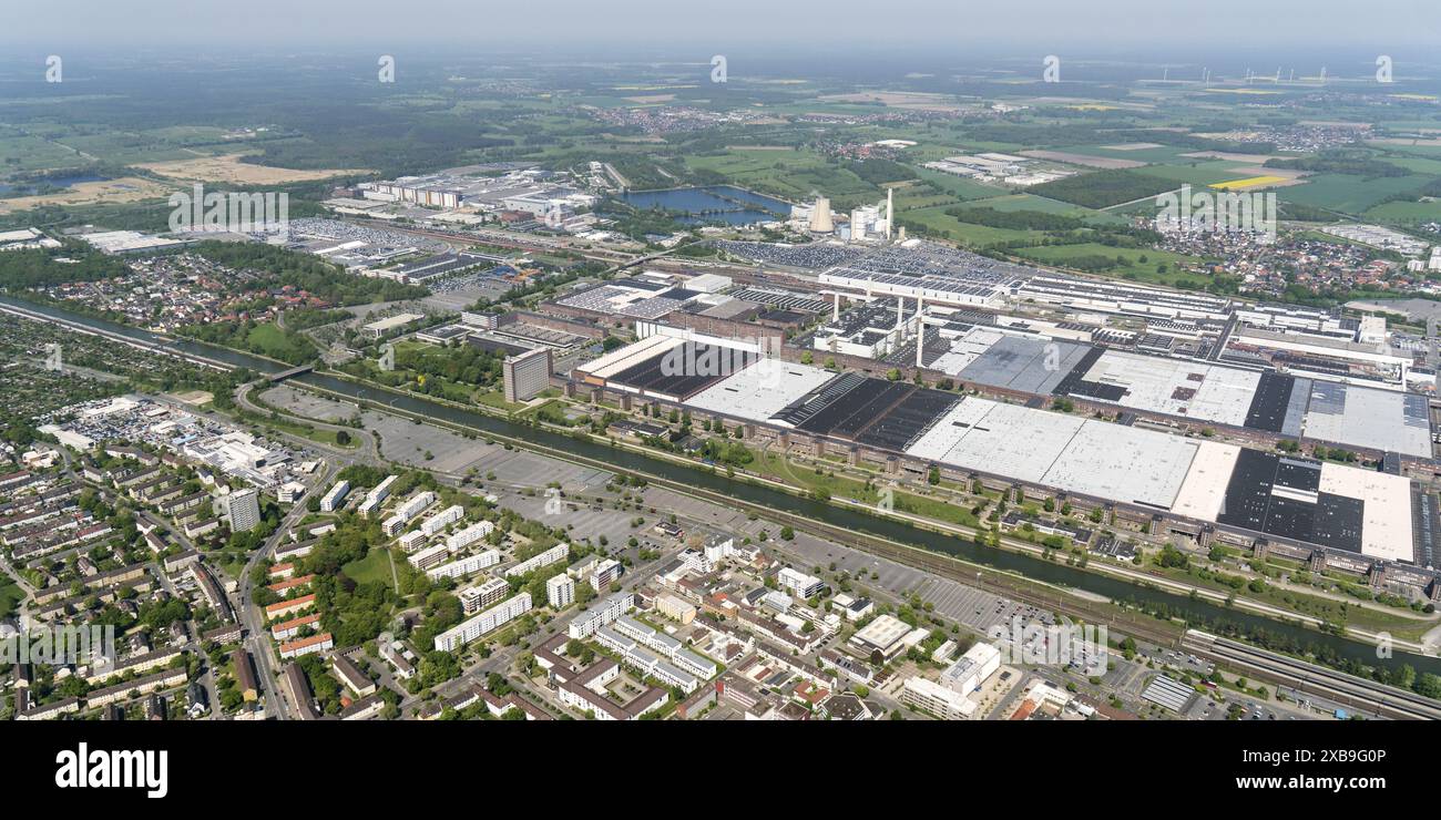 The VW factory in Wolfsburg .The complex has its own power plant ...