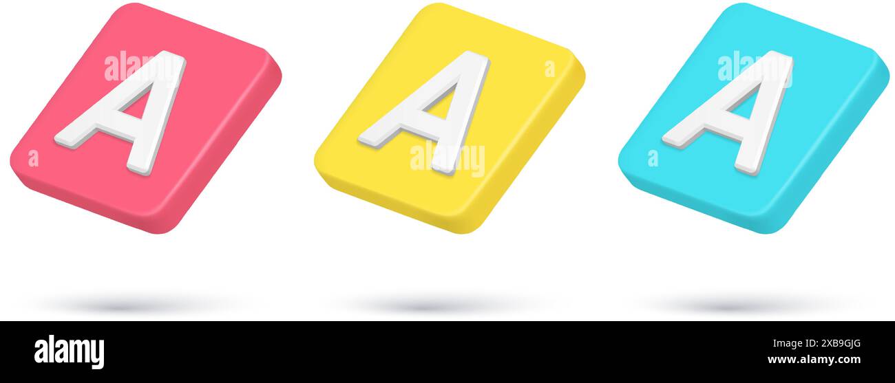 Collection multicolored quick tips A letter internet notification for ...