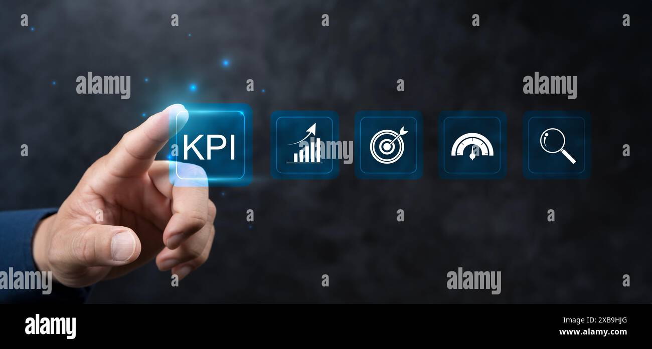 KPI Business analytics. Business strategy and business intelligence ...