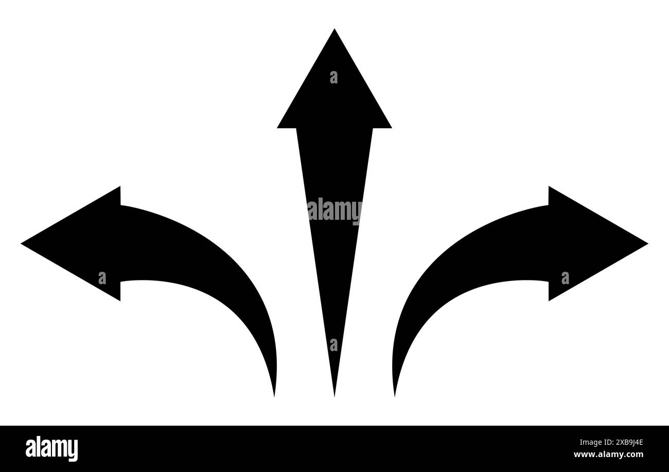 arrow shape symbol set - pointed arrow pointing to the left, right and ...