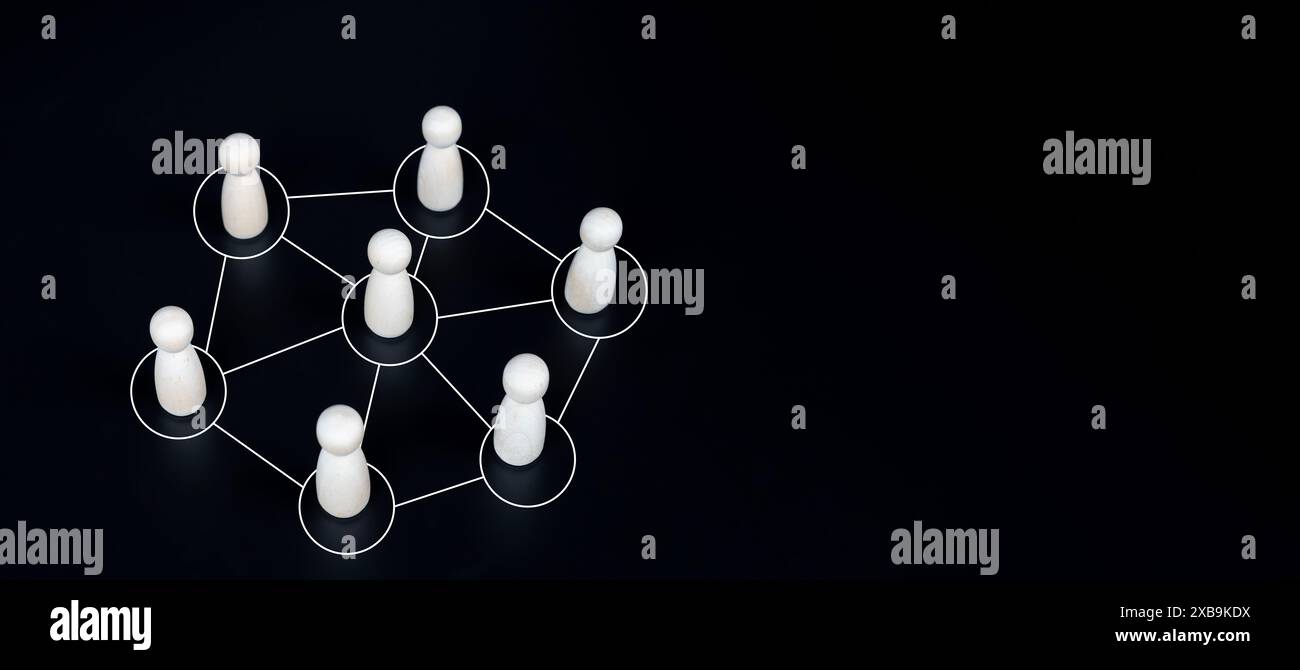 Wooden blocks connected with arrows. Each wooden block has a icon of a ...