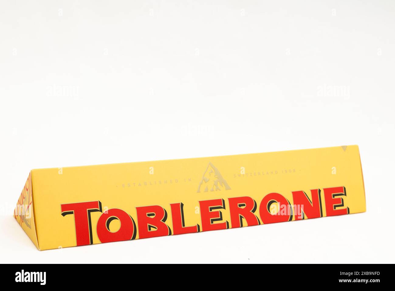 toblerone chocolate bar Stock Photo - Alamy