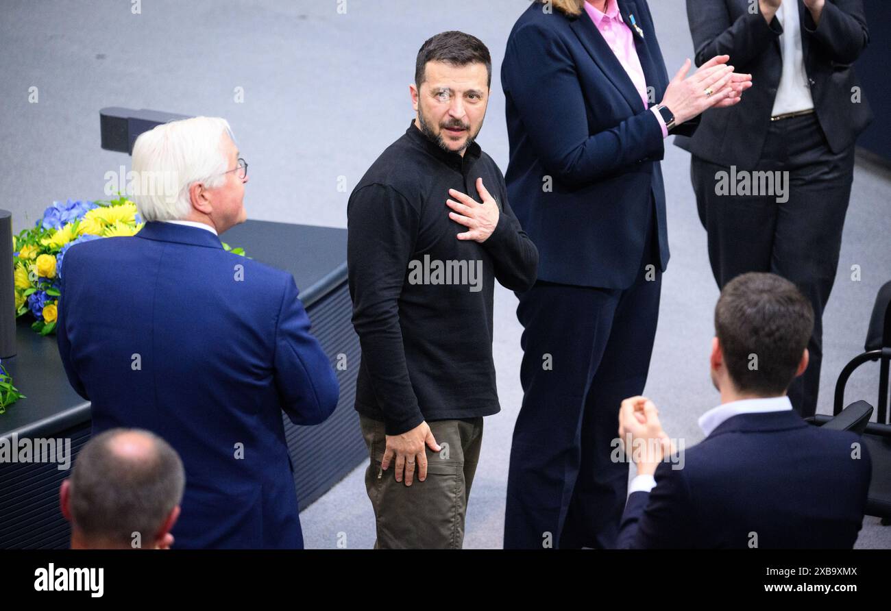 Berlin, Germany. 11th June, 2024. Volodymyr Zelensky, President of ...
