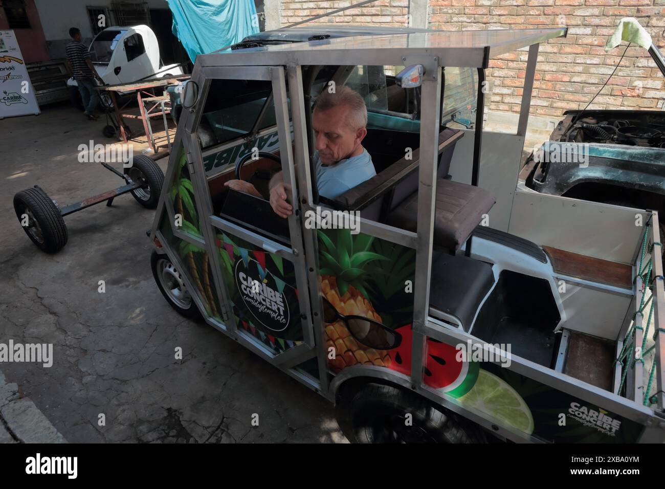 Maracaibo,Venezuela10-11-2021. Augusto Padrelli a journalist who ...