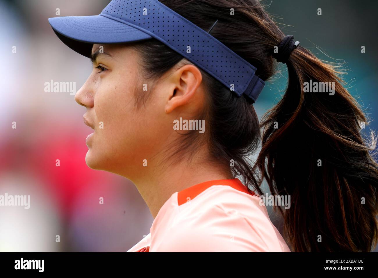 Emma Raducanu during her match against Ena Shibahara (not pictured) on ...