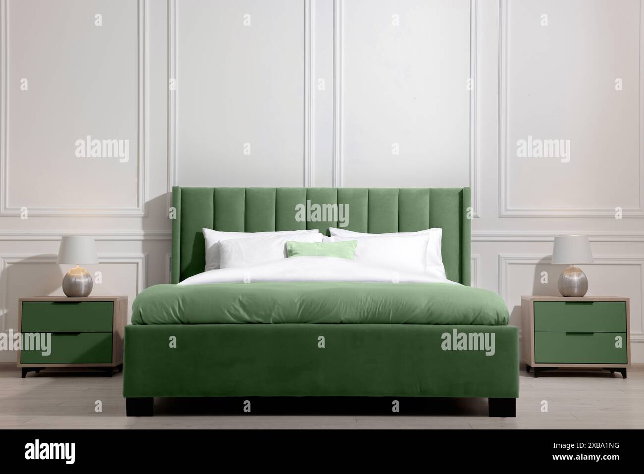 Sage green bedding hi-res stock photography and images - Alamy