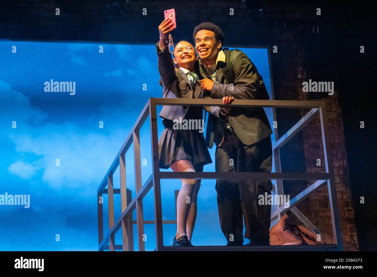 London, UK. 11 June 2024. Jaina Brock-Patel as Becky and Max Mulrenan ...
