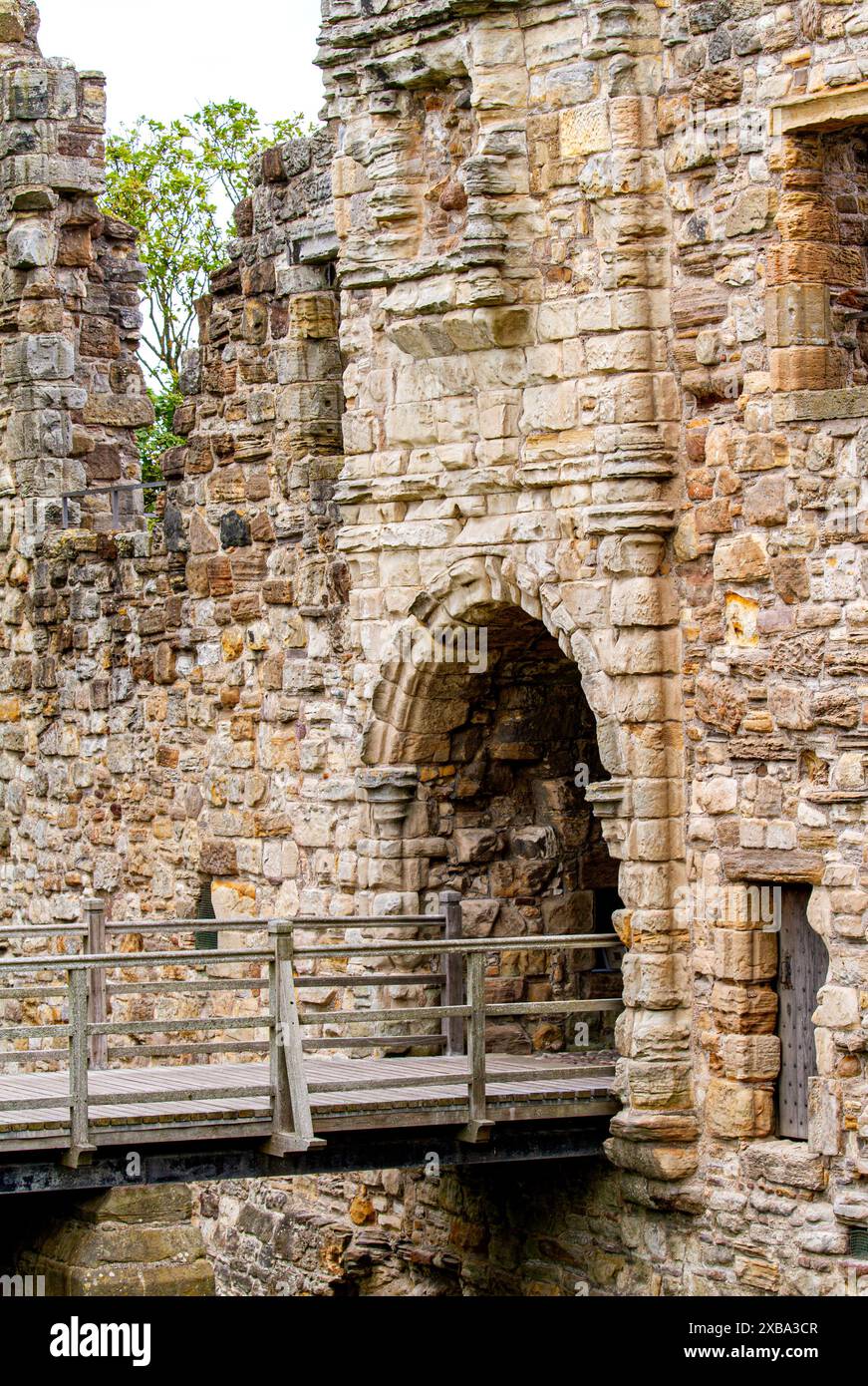 Spectacular views of the famous St Andrews 13th Century Castle in the ...