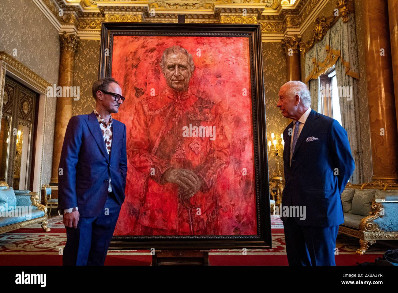 FILE - Artist Jonathan Yeo and Britain's King Charles III at the ...