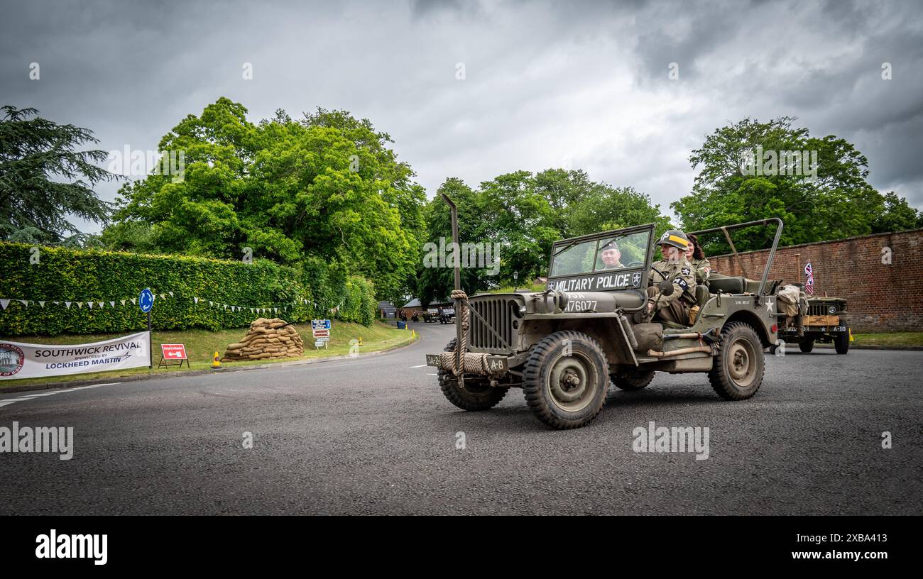 Military vehicles at the 80th anniversary of the D-Day landings at the ...