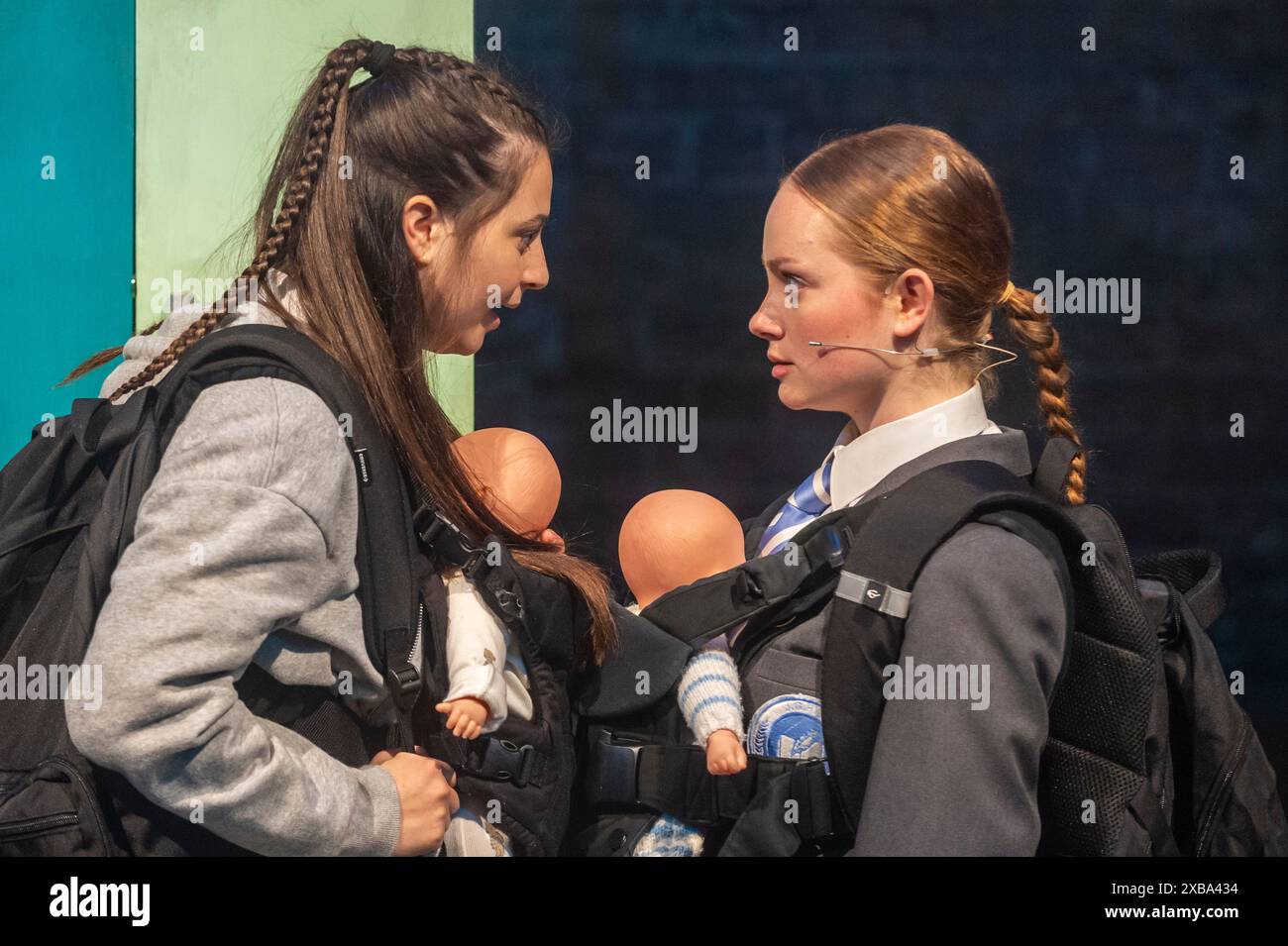 London, UK. 11 June 2024. (L) Zoe Athena as Leah and Lauren Conroy as ...