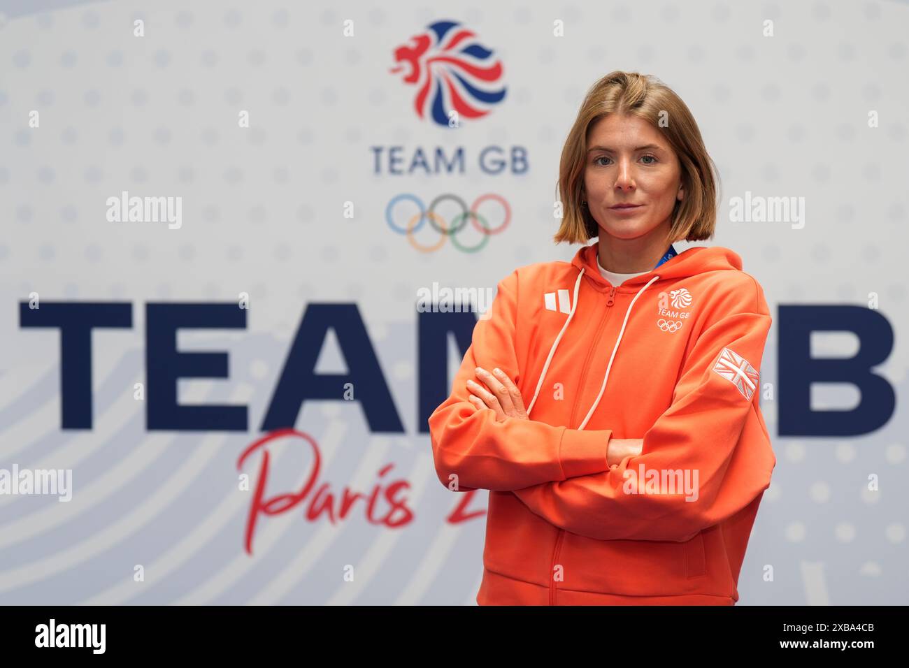 Beth Potter during a Team GB kitting out session ahead of the 2024 ...